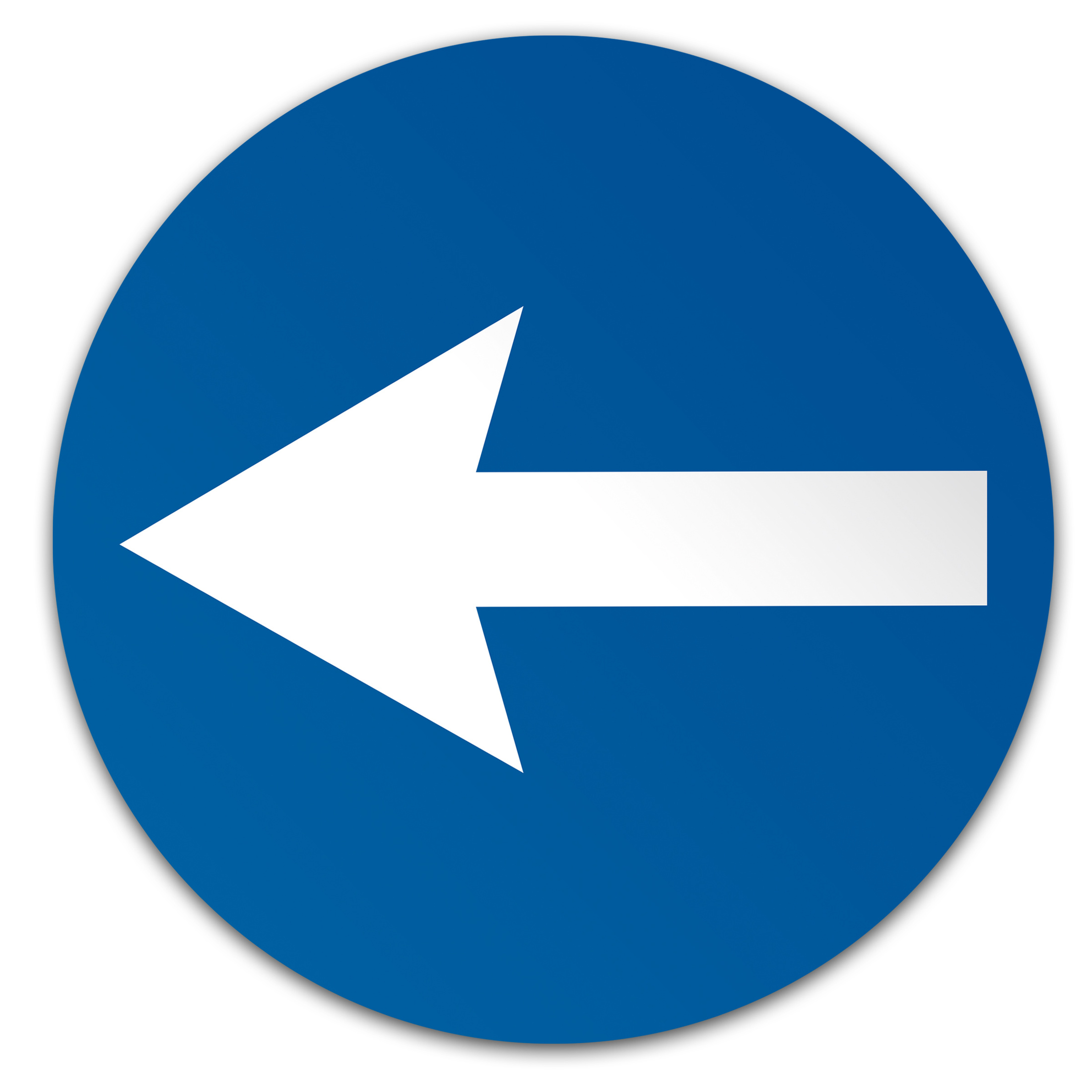 Naklejka znak nakaz jazdy strzałka – Odblaskowo.pl